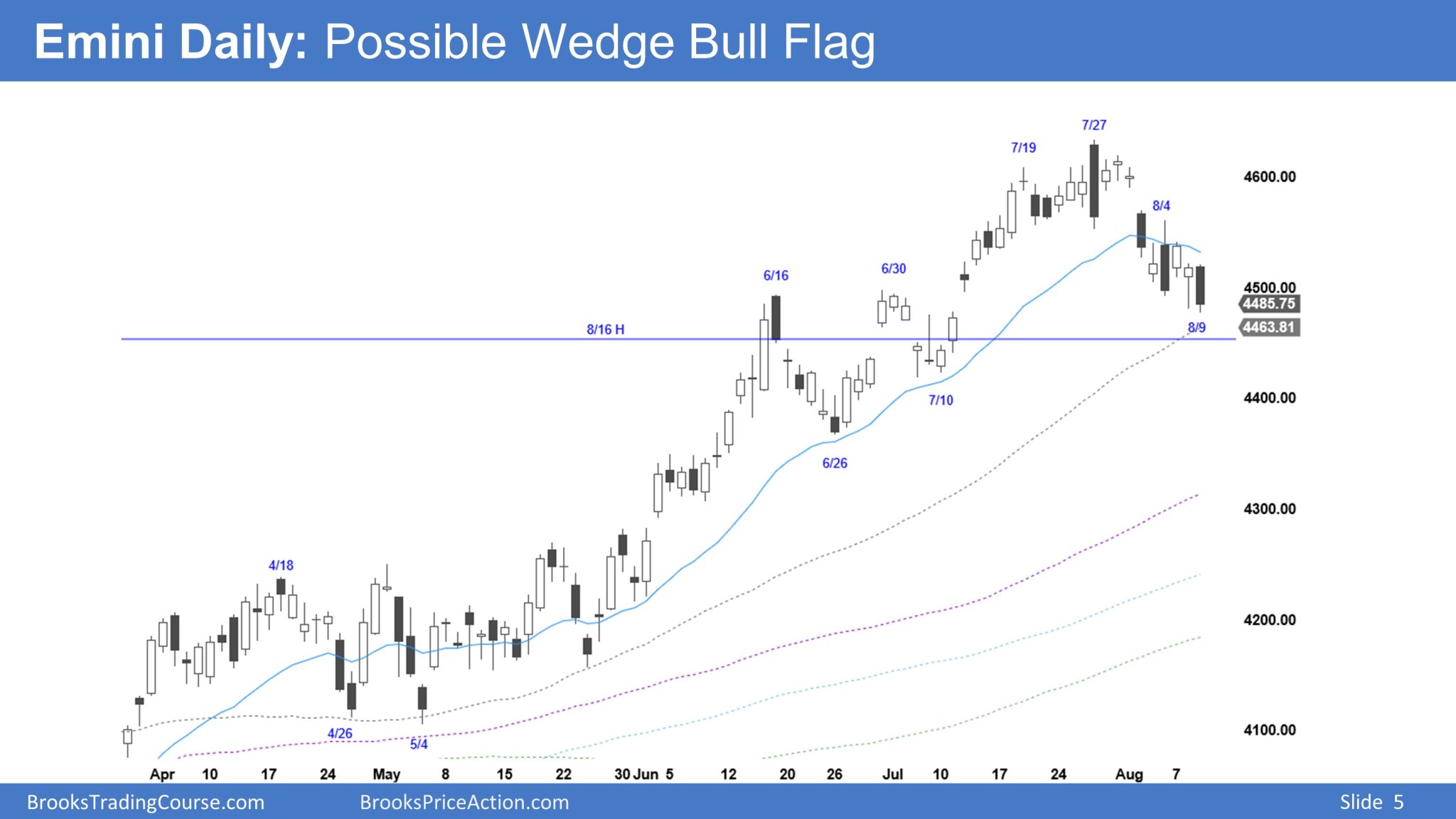 Emini Possible Wedge Bull Flag | Brooks Trading Course