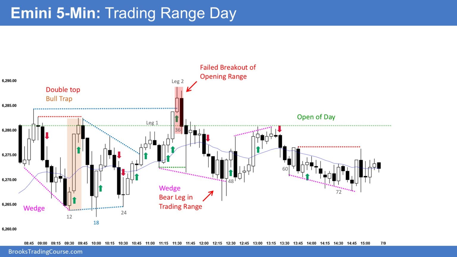 Emini 2nd Leg After 9 Bar Bull Micro Channel | Brooks Trading Course